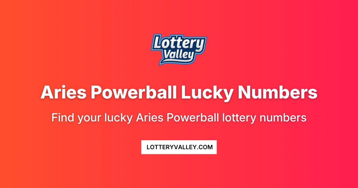 Aries Lucky Powerball Numbers for Today | Lottery Valley