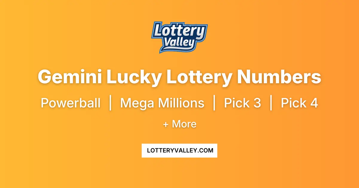 Gemini Lucky Lottery Numbers for Today & Tomorrow | Lottery Valley