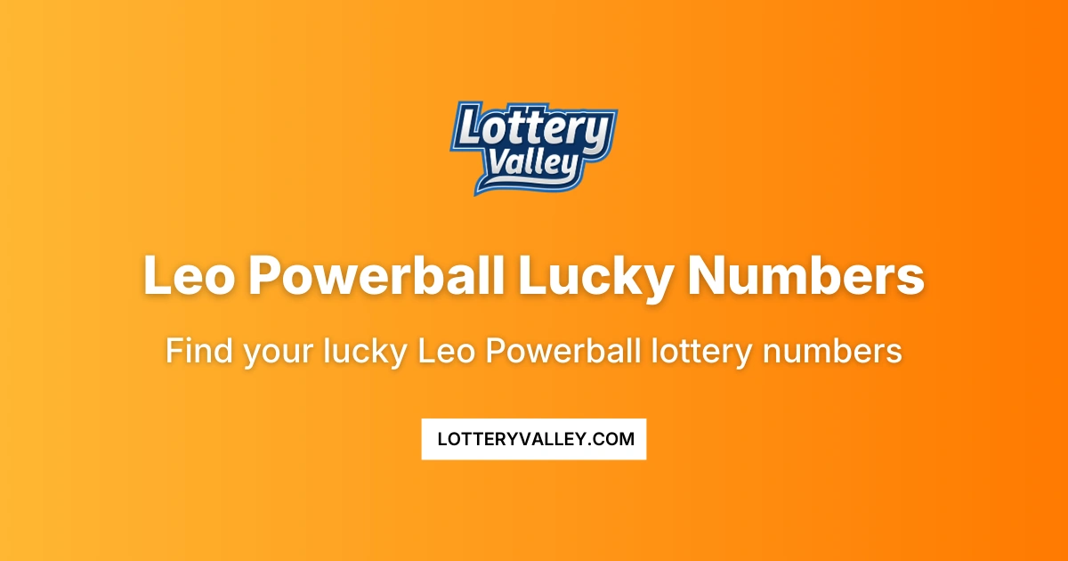 Leo Lucky Powerball Numbers for Today | Lottery Valley