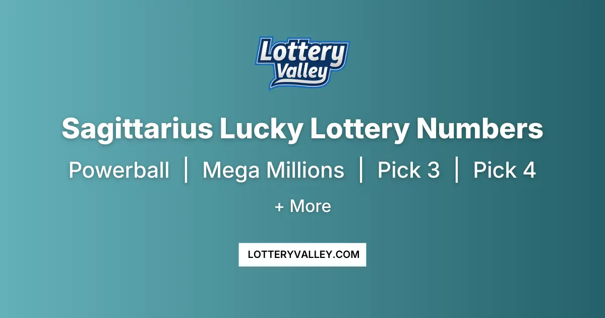 Sagittarius Lucky Lottery Numbers for Today & Tomorrow | Lottery Valley